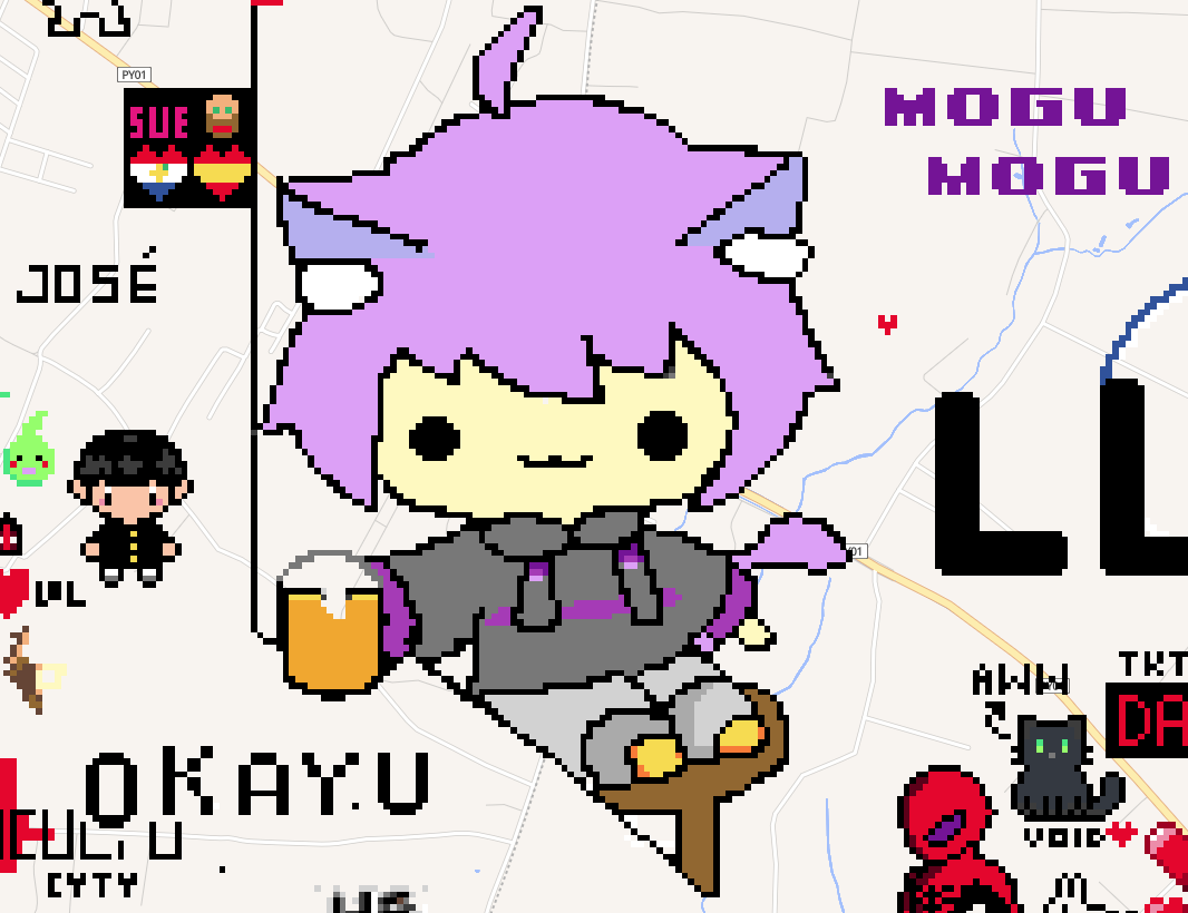 Holo-Place - Map of Hololive Art on Wplace